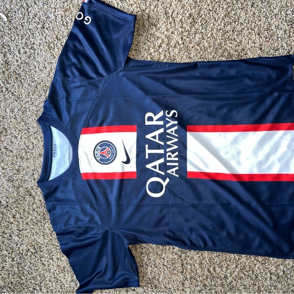 Nike | Shirts | Nike Psg Dark Blue Soccer Jersey | Poshmark